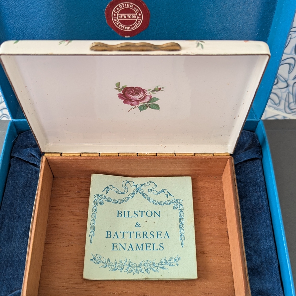 Vintage Bilston & Battersea Enamels Box For Cartier - Gem